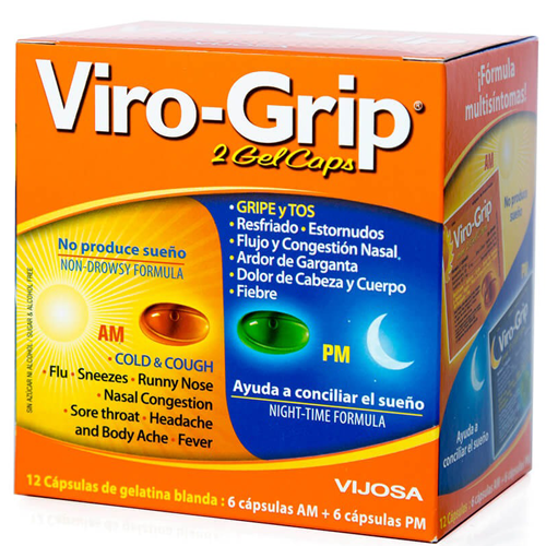 Viro-Grip 2 Gel Caps AM y PM | UDISA